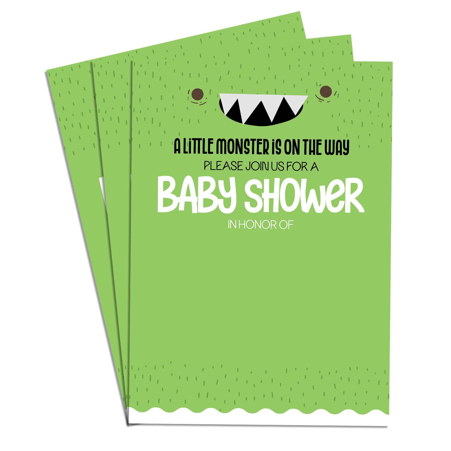 Monster Shower Party Invitation To Celebrate Mom-To-Be Baby Shower ...