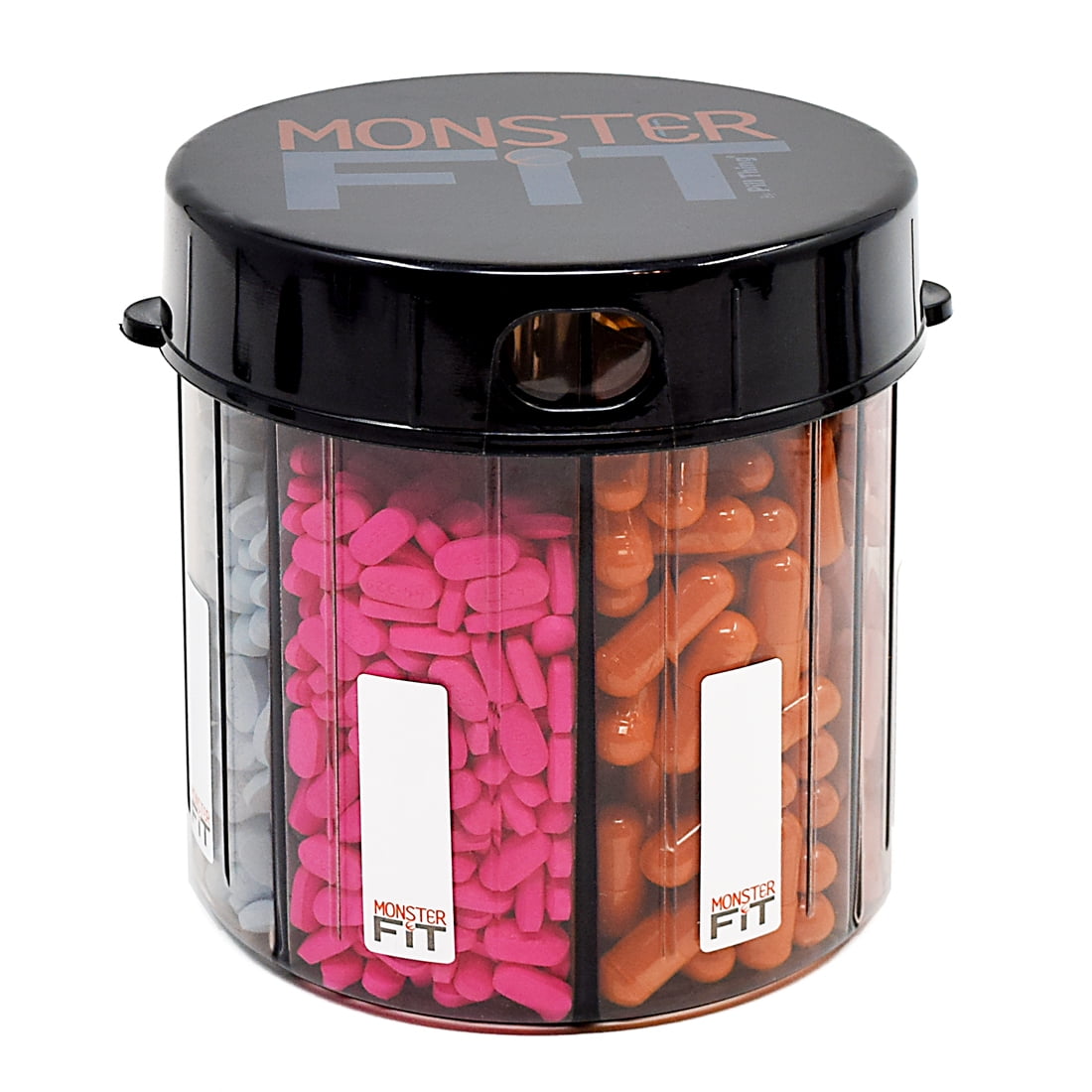 Monster Medication Pill Dispenser - Extra Large with Labels & Medisafe ...