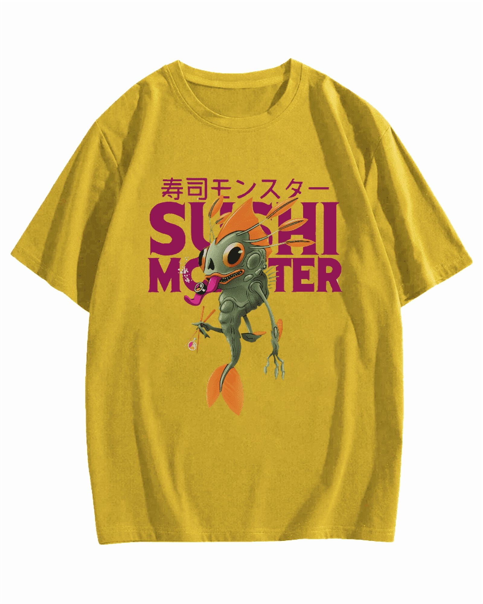 Monster Sushi Casual T-shirt- - Walmart.com