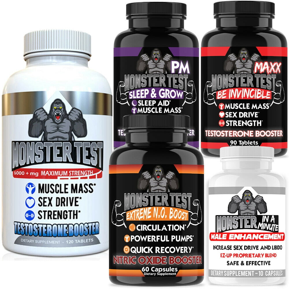 Monster Testosterone Booster, Sleep Aid, Maxx, Nitric Oxide Booster ...