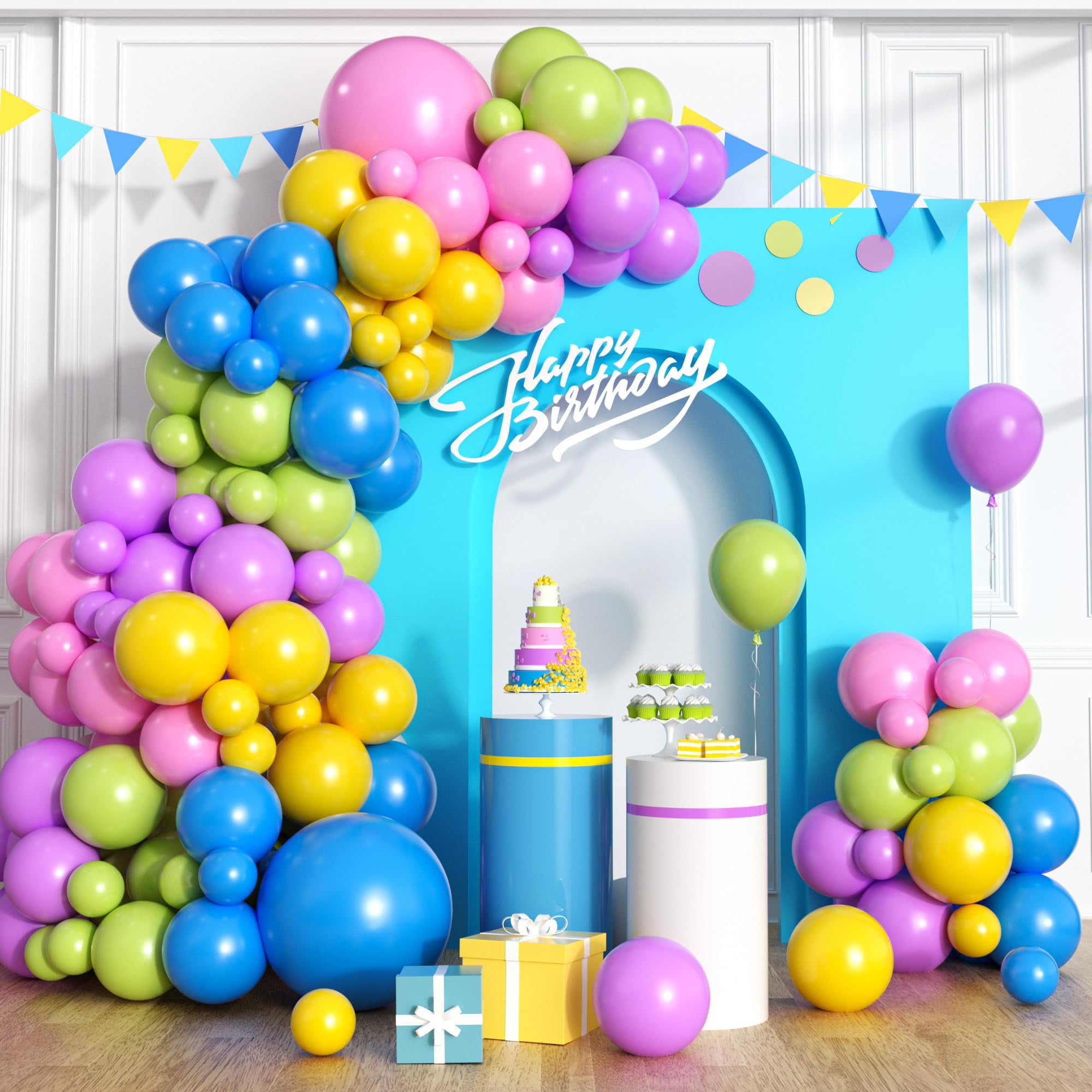 Monster Theme Balloon Arch Garland Kit, KKS1 Monster Cartoon ...