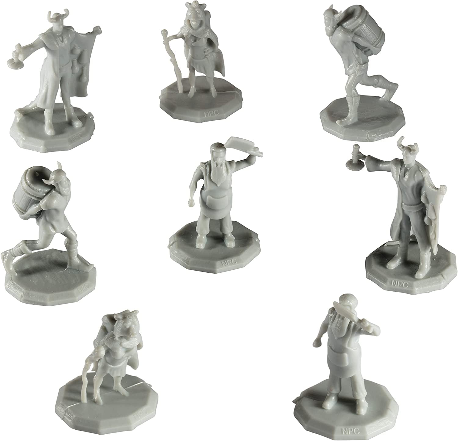 Monster Townsfolk Mini Fantasy Figures - 8pc Merchant Non Player ...