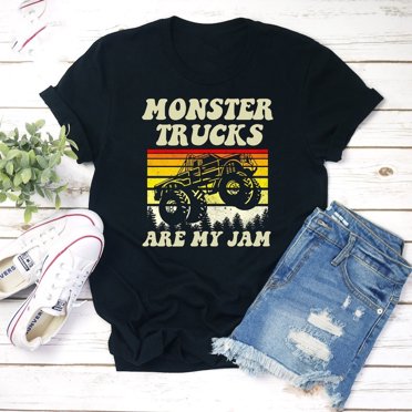 Monster Jam Grave Digger Vintage Wash Matching Family T-Shirt Adult ...
