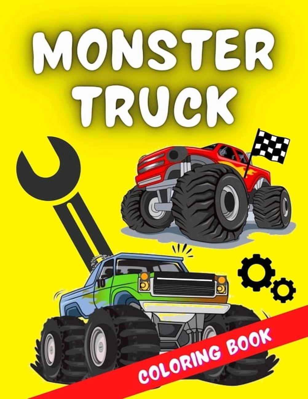 Monster Truck Coloring Book: A very special coloring book for kids of ...