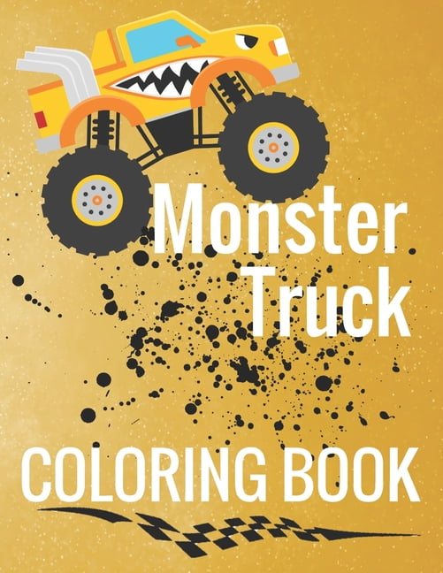 Monster Truck Coloring Book: Cool Off Road Rock Crawlers Color Pages ...