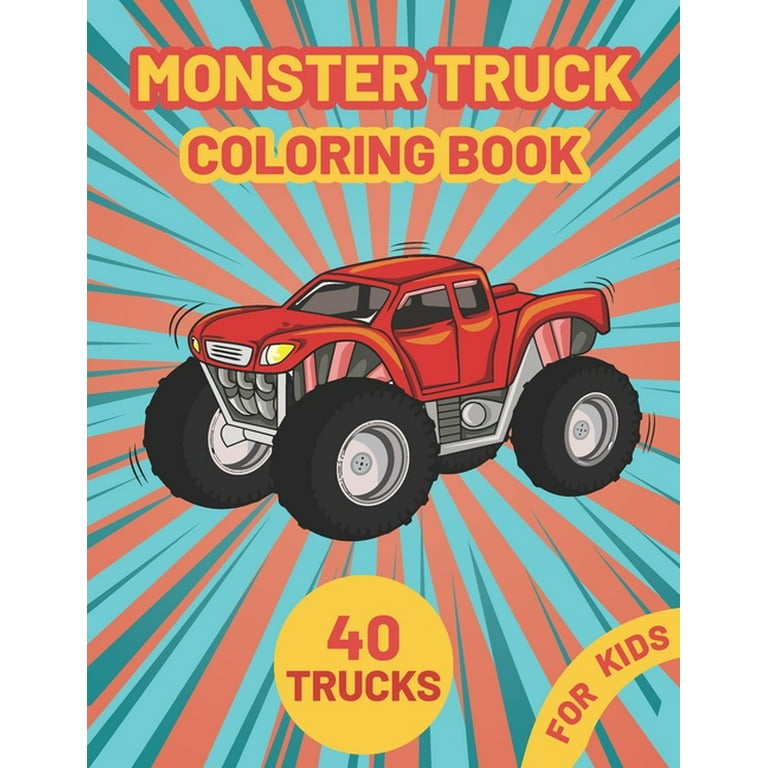 monster truck coloring book for kids
