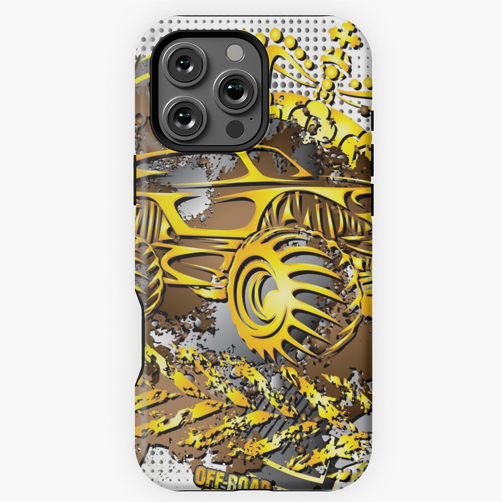 Monster Truck Gold Royal Crown King Phone Case for iPhone 16 15 14 13 ...