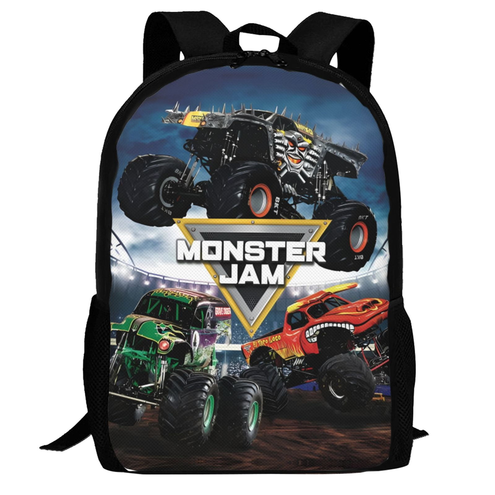 Monster Truck Jam Backpack,3d Print Laptop Backpack Lightweight Casual ...