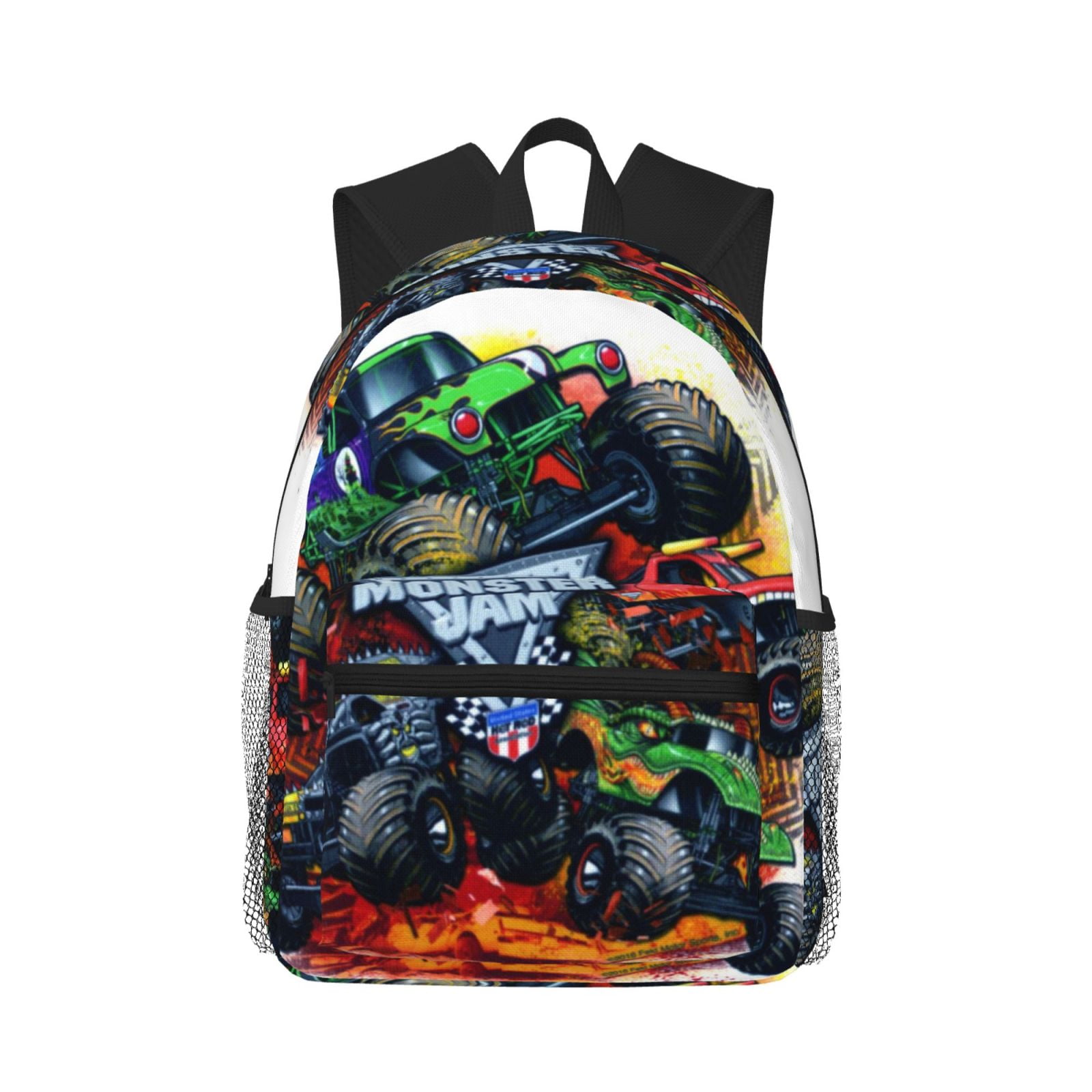 Monster Truck Jam Backpack Laptop Backpack For Women Large Capacity ...
