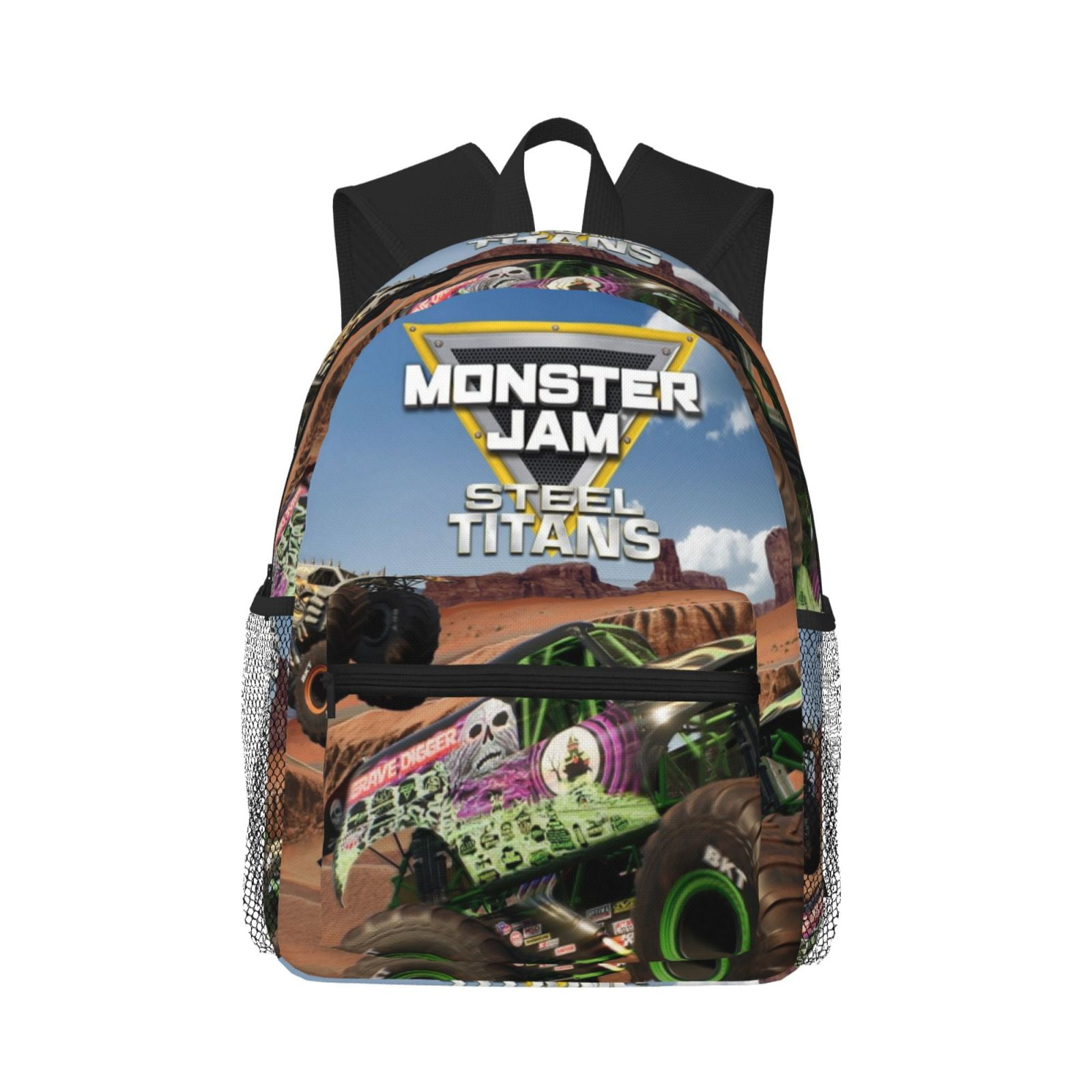 Monster Truck Jam Backpack Large Capacity Computer Business Rucksack ...
