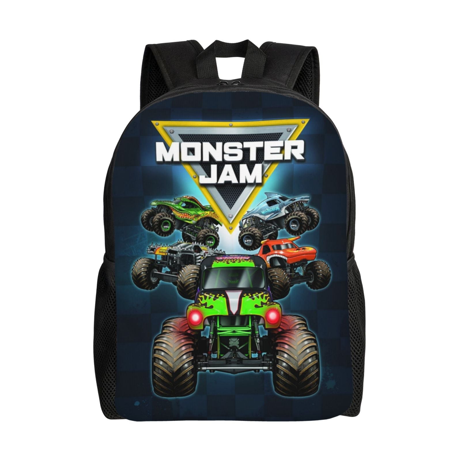 Monster Truck Jam Backpack Large Capacity bag Book Bag Casual Daypack ...