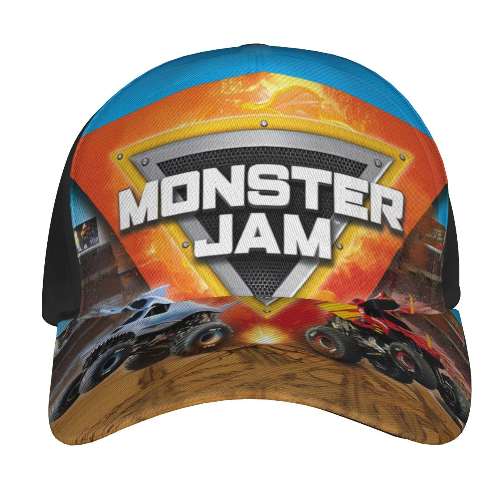 Monster Truck Jam Baseball Hat Hip Hop Caps Sun Hat Outdoor Trucker Hat ...