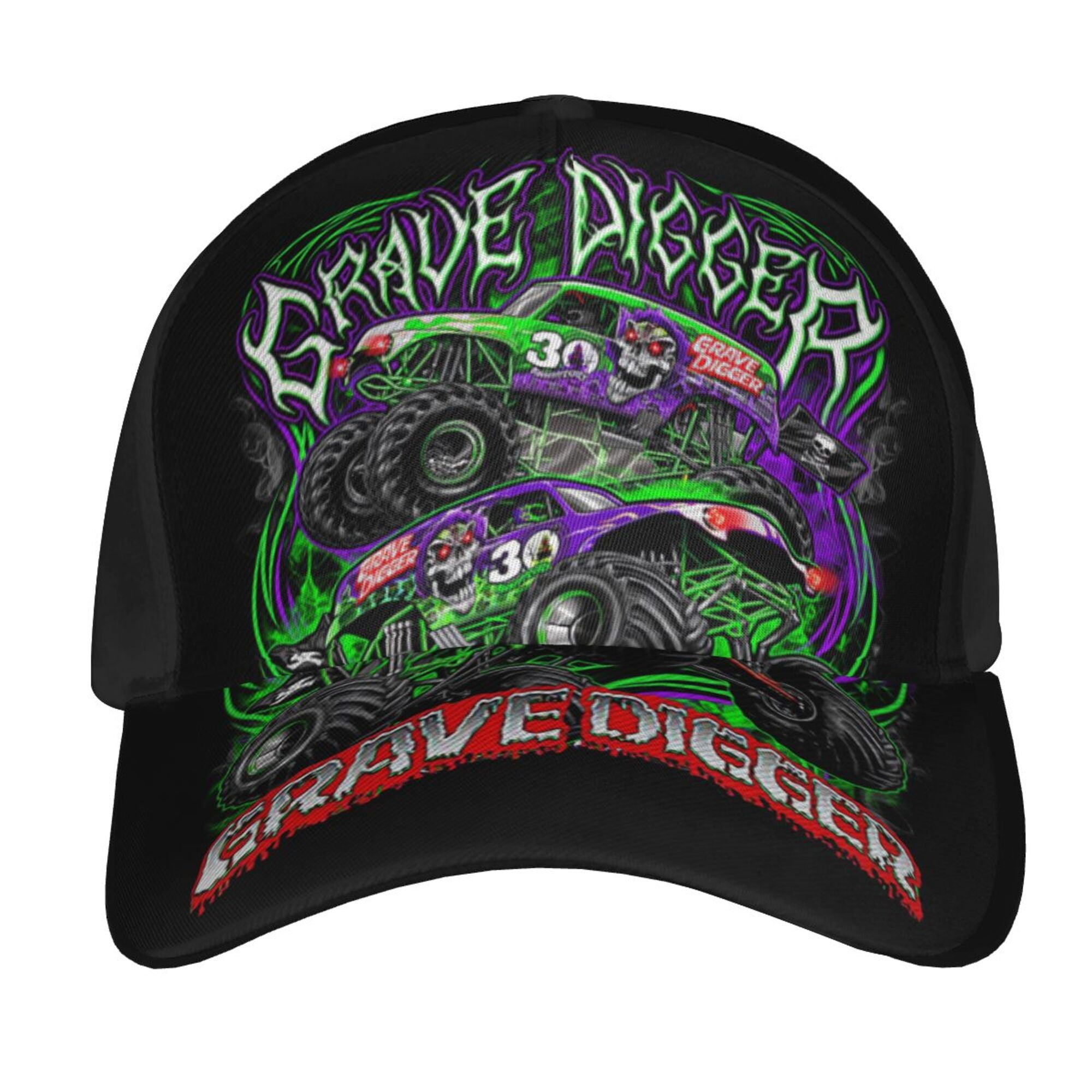 Monster Truck Jam Baseball Hat Hip Hop Caps Sun Hat Outdoor Trucker Hat ...