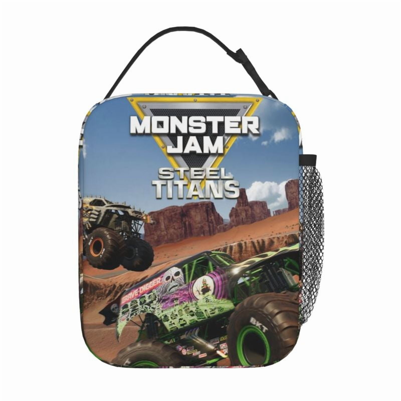 Monster Truck Jam Lunch Bag Simple Insulated Lunch Box Reusable Cooler ...