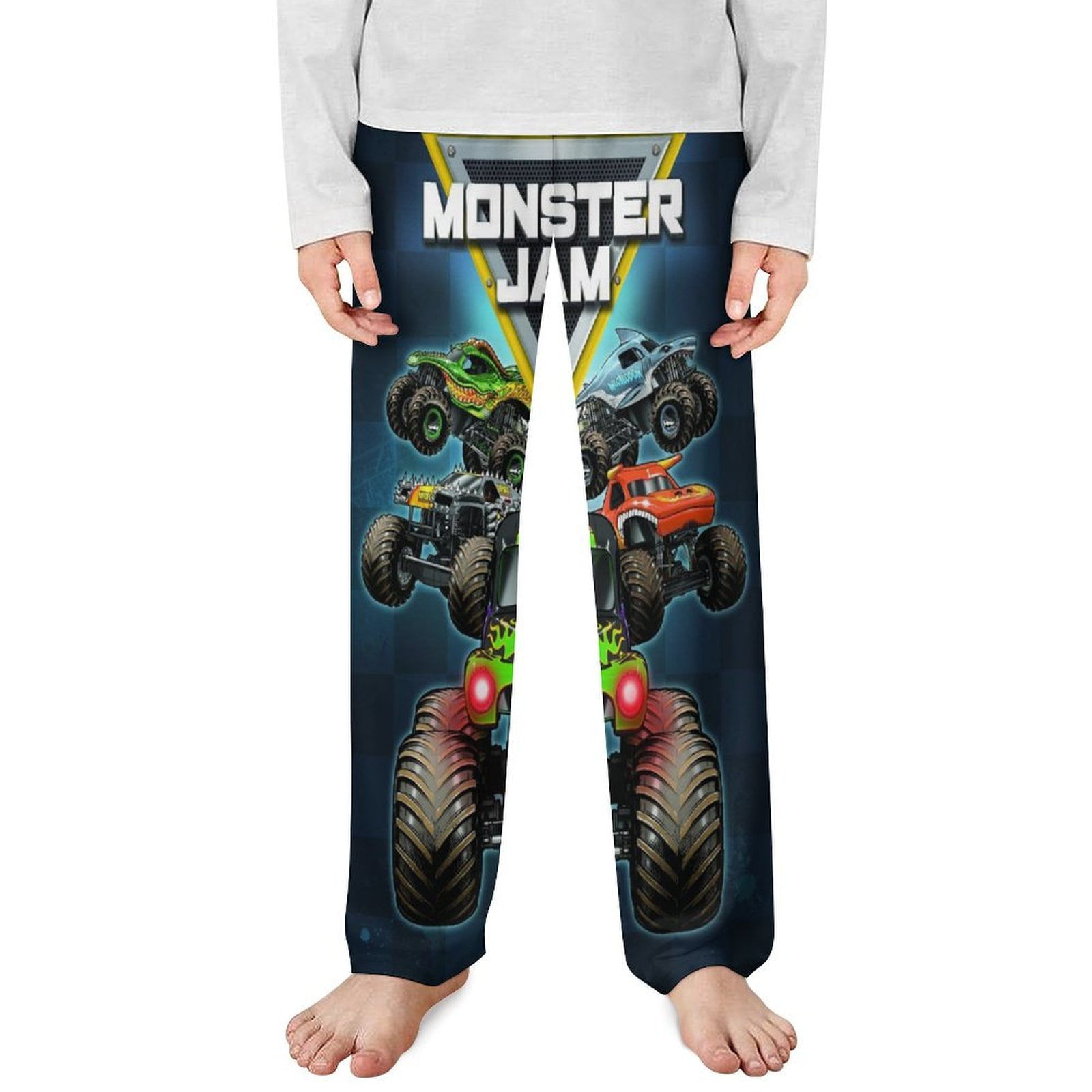Monster Truck Jam Pajamas for Boys Girls Cute Cartoon Print Kawaii ...