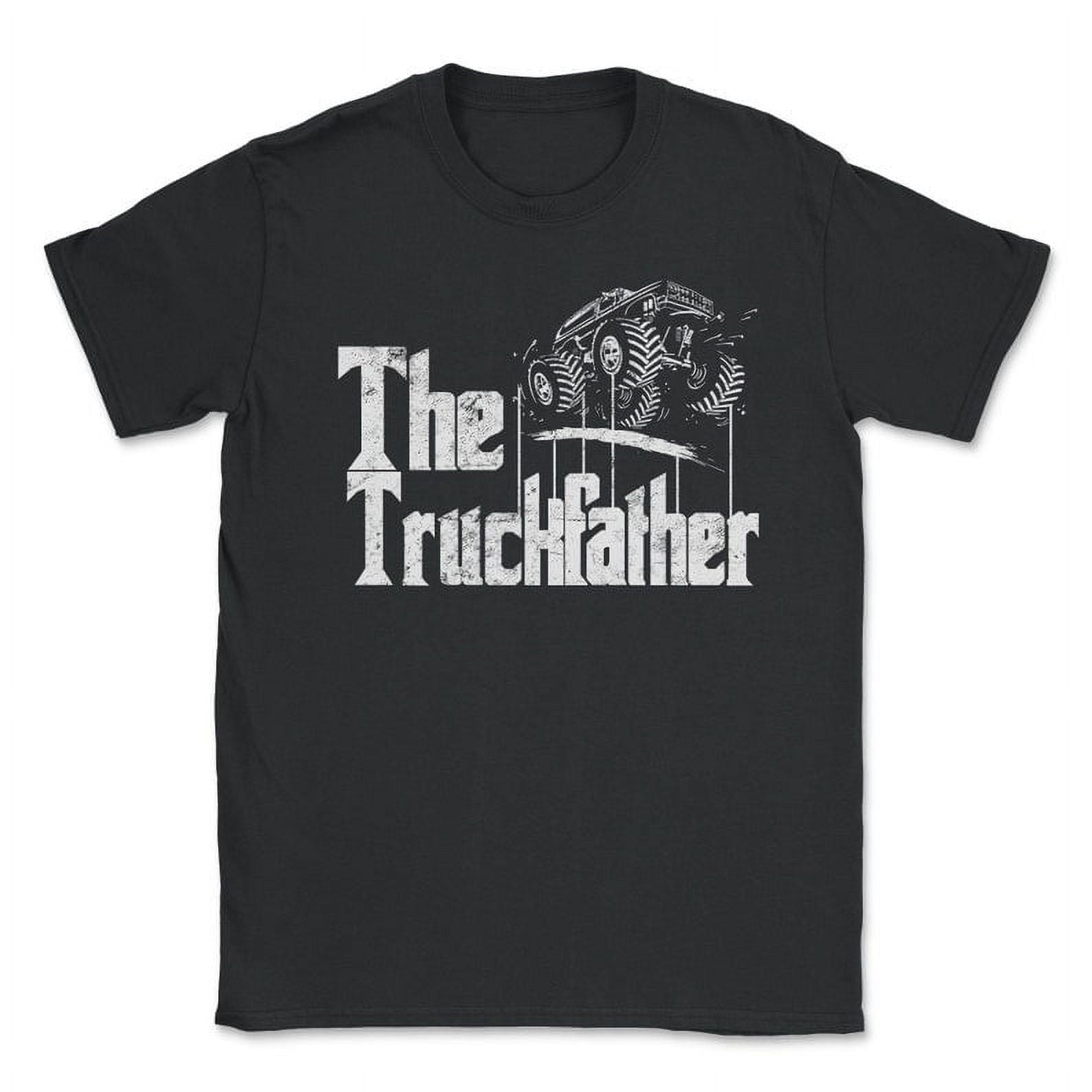 Monster Truck Jam Truckfather Distressed - Funny Dad Father UTE Pickup ...
