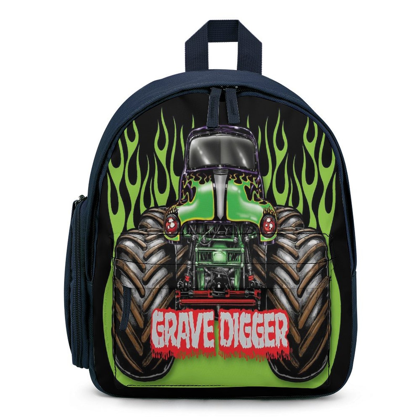 Monster Truck Jam Elements Kids Backpacks with Name Tag Kindergarten ...
