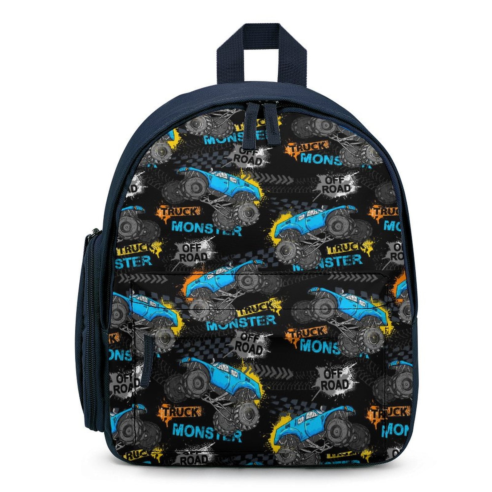 Monster Truck Jam Elements Kids Backpacks with Name Tag Kindergarten ...