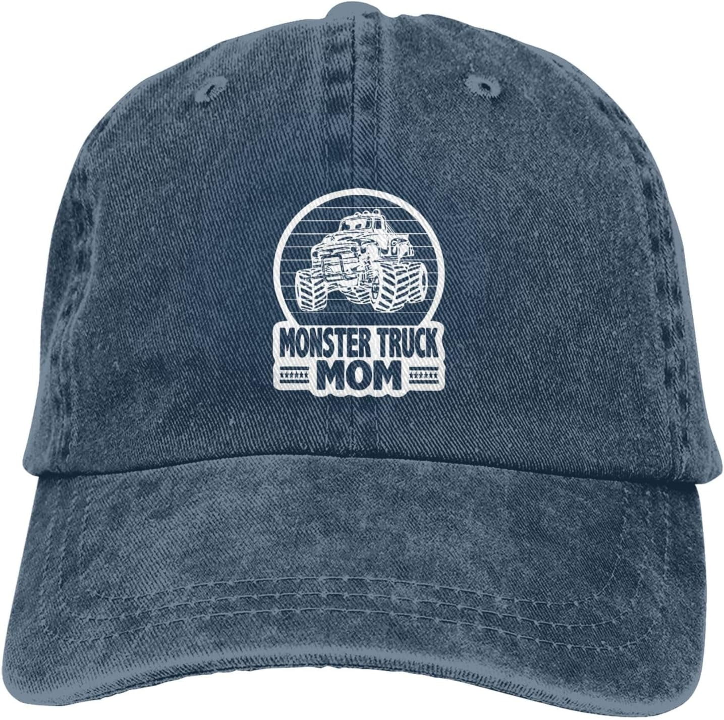 Monster Truck Mom Hat Black Baseball Cap for Men Women Adjustable ...