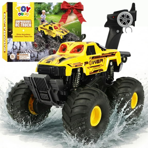 Monster Truck RC Car for Kids, 2.4GHz 4WD Off-Road Remote Control Truck ...