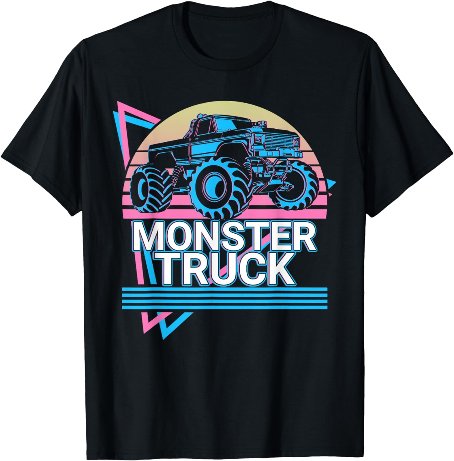 Monster Truck Retro T-Shirt - Walmart.com