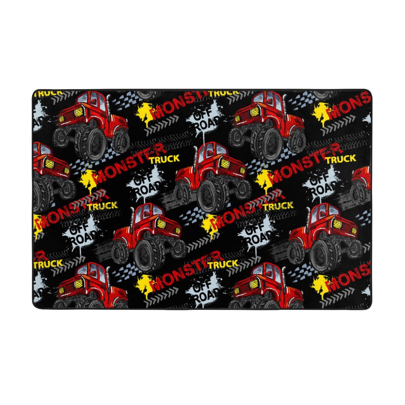 Monster Truck Universal Door Mat Indoor Entrance, 60×39 Non-Slip ...