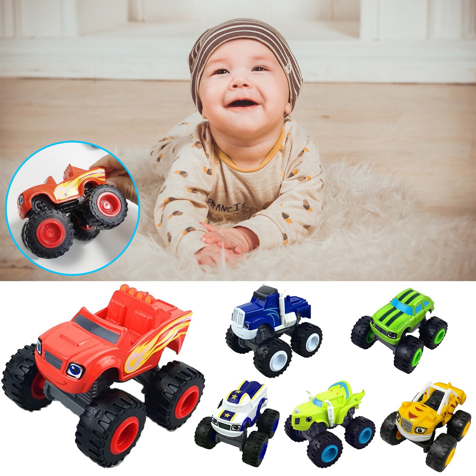 Monster Trucks, City Blue Monster Truck Off-Road tóy Playset ...