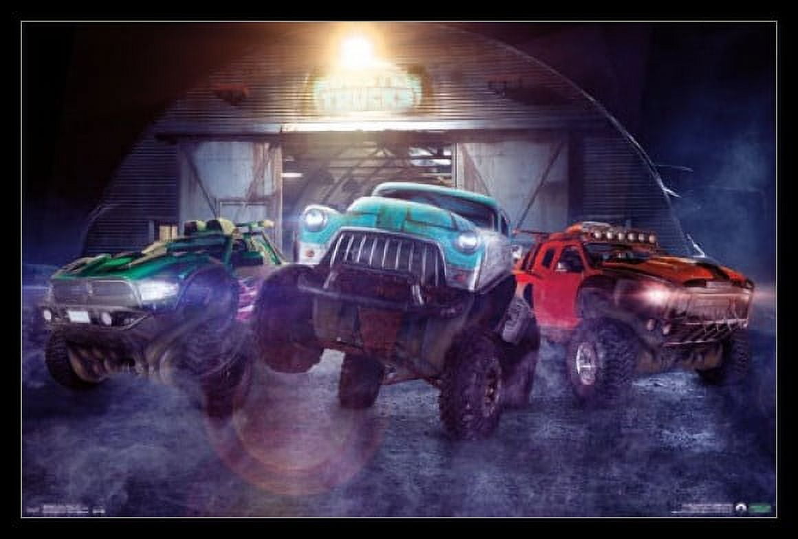 Monster Trucks - Monster Inside Laminated & Framed Poster Print (22 x ...