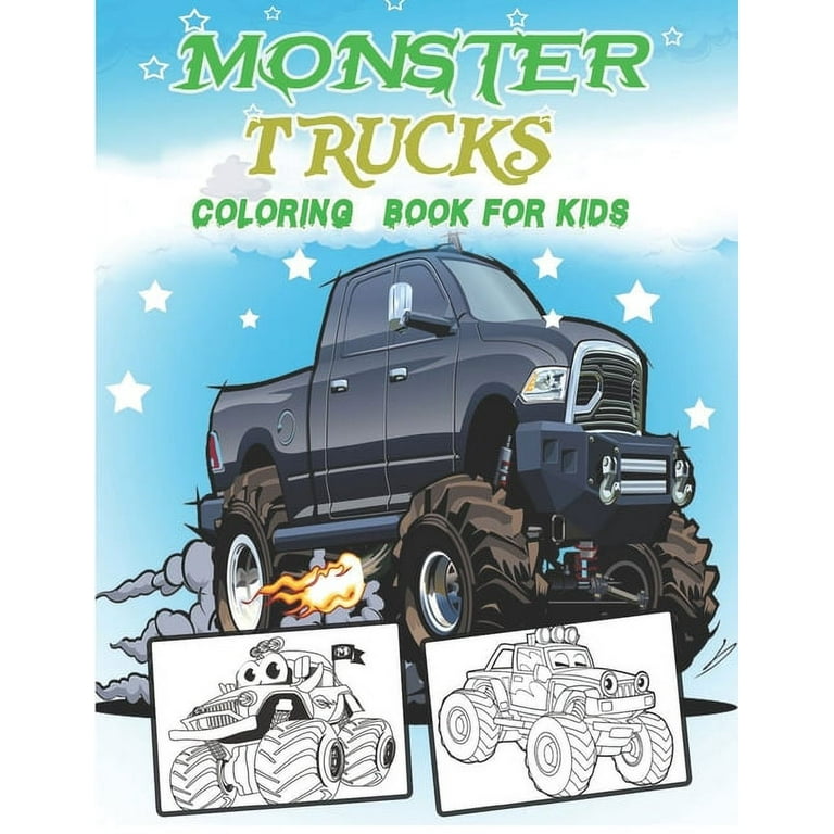 monster jam truck coloring book