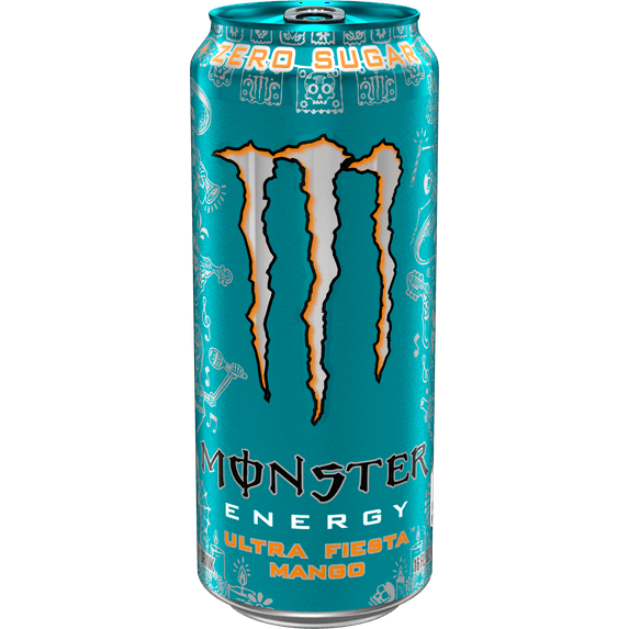 Monster Ultra Fiesta Mango, Sugar Free Energy Drink, 16 fl oz Single ...