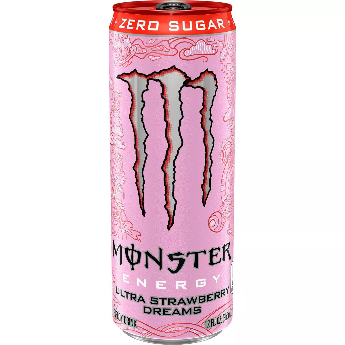 Monster Ultra Strawberry Dreams Energy Drink - 12 fl oz Can - Walmart.com