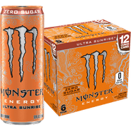 Monster Energy Extra Strength Super Dry Energy Drink, 12 Fl. Oz., 12 ...
