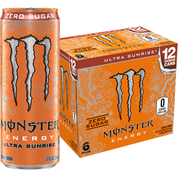 Monster Zero Sugar Ultra Fiesta Mango Energy Drink, 16 fl oz, Juicy ...