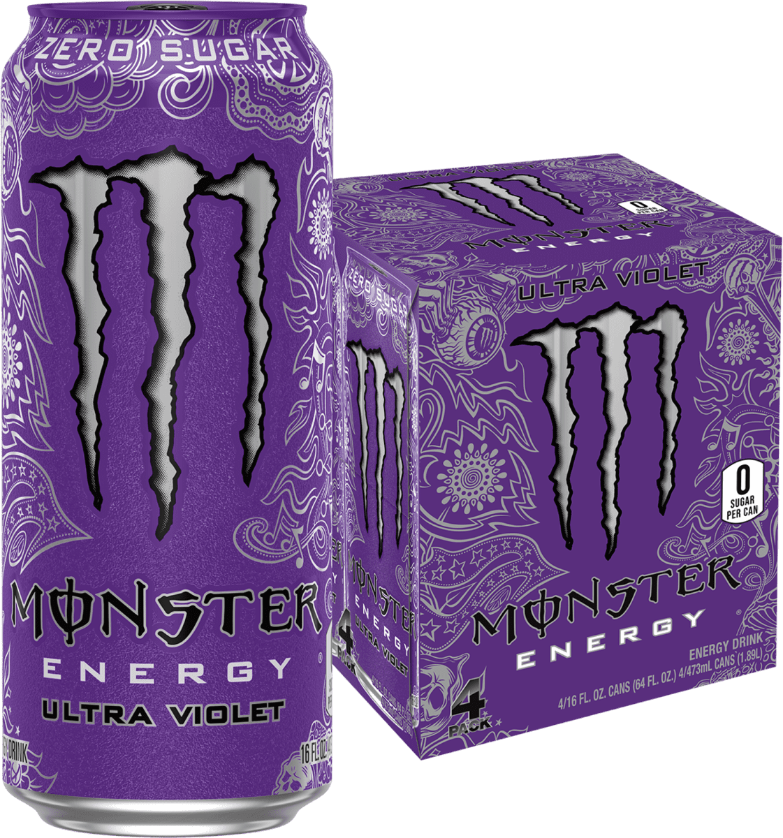 Monster Ultra Violet, 16 fl oz, 4 Pack - Walmart.com