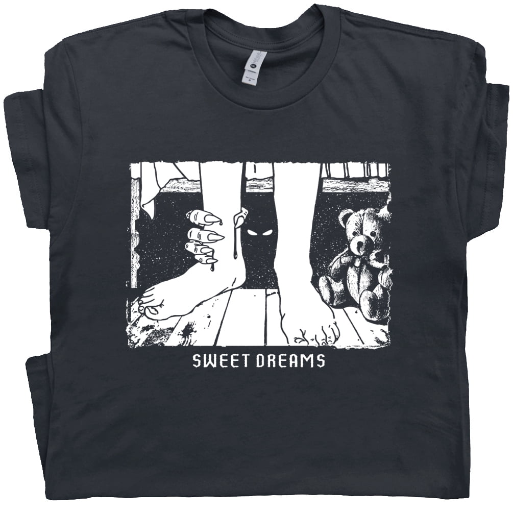 Monster Under Bed T Shirt Sweet Dreams Creepy Scary Gothic Vintage ...