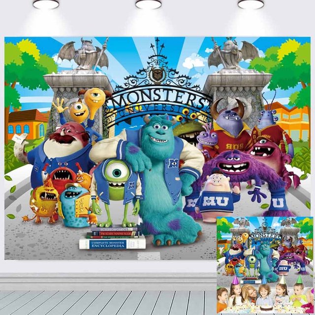 Monster University Inc Backdrop Poster Background for Photography Kids ...