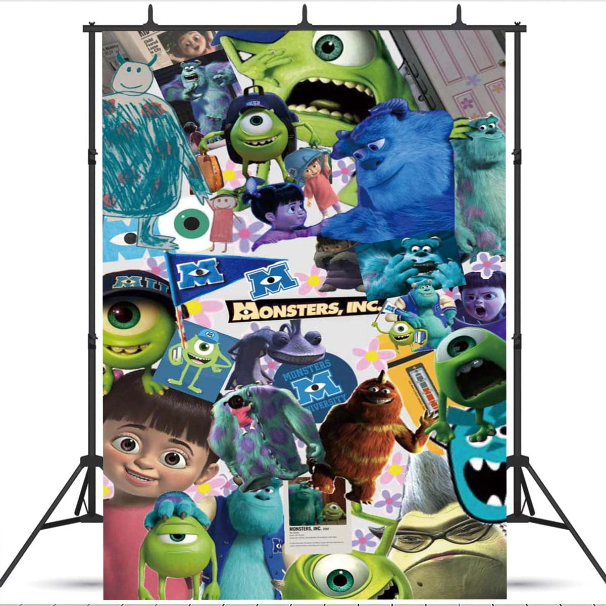 Monster University Taspestry Poster Banner Backdrop Background Wall ...
