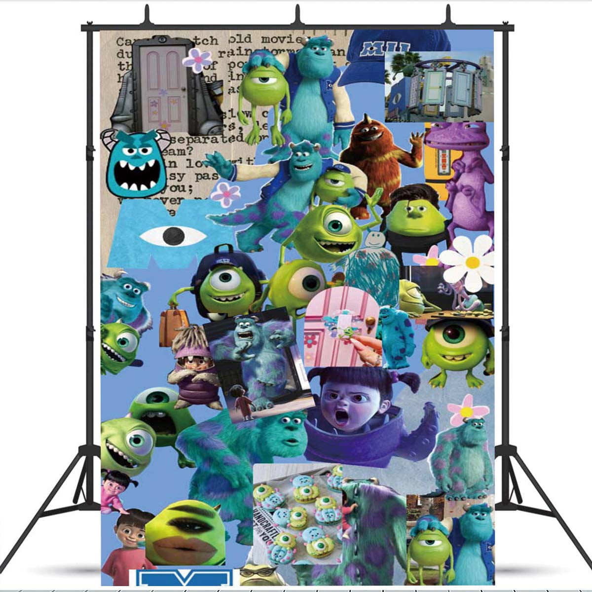 Monster University school Backdrop Taspestry Banner Party Supplies ...