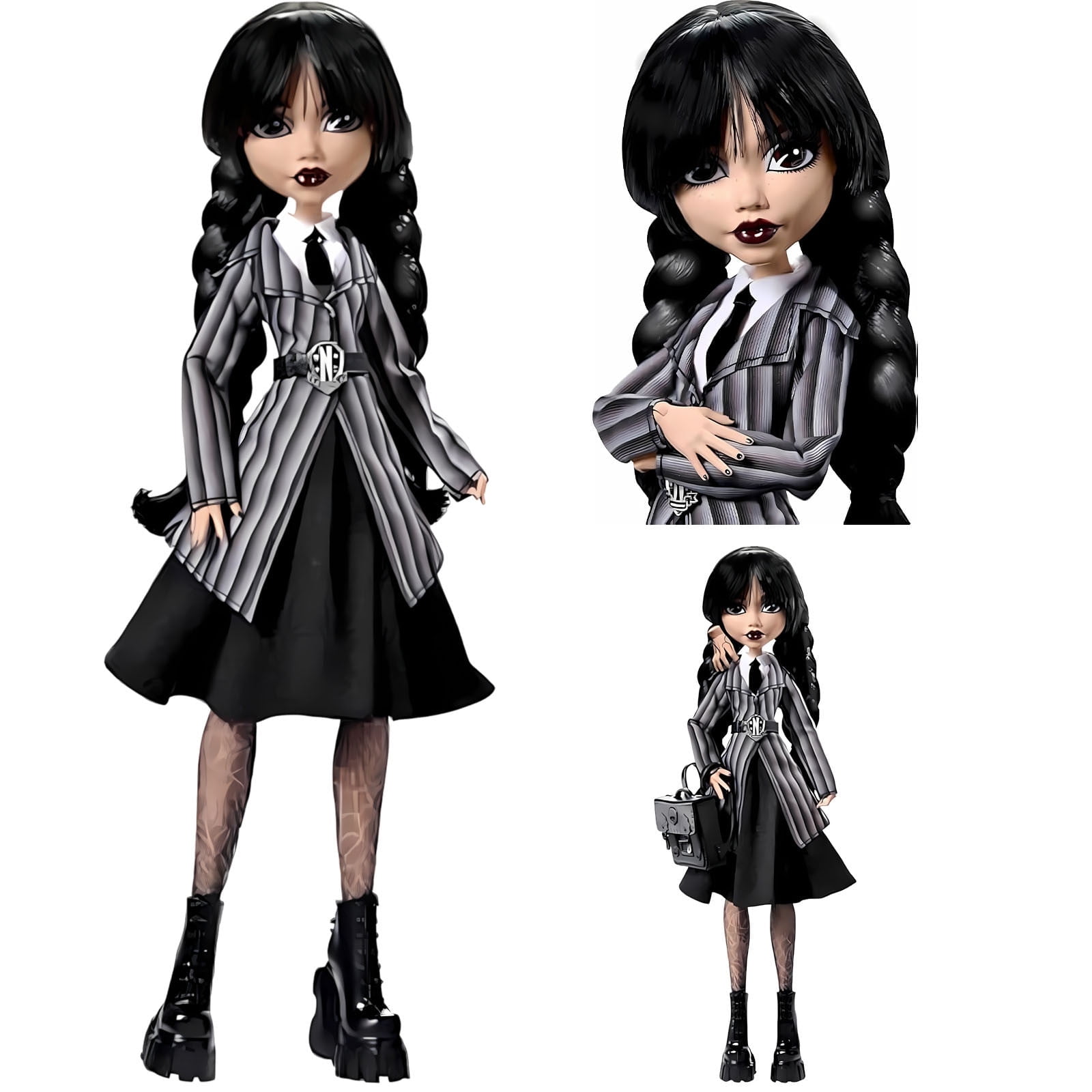 Monster Wednesday Doll and Accessories, Addams Family Dolls Collectible ...