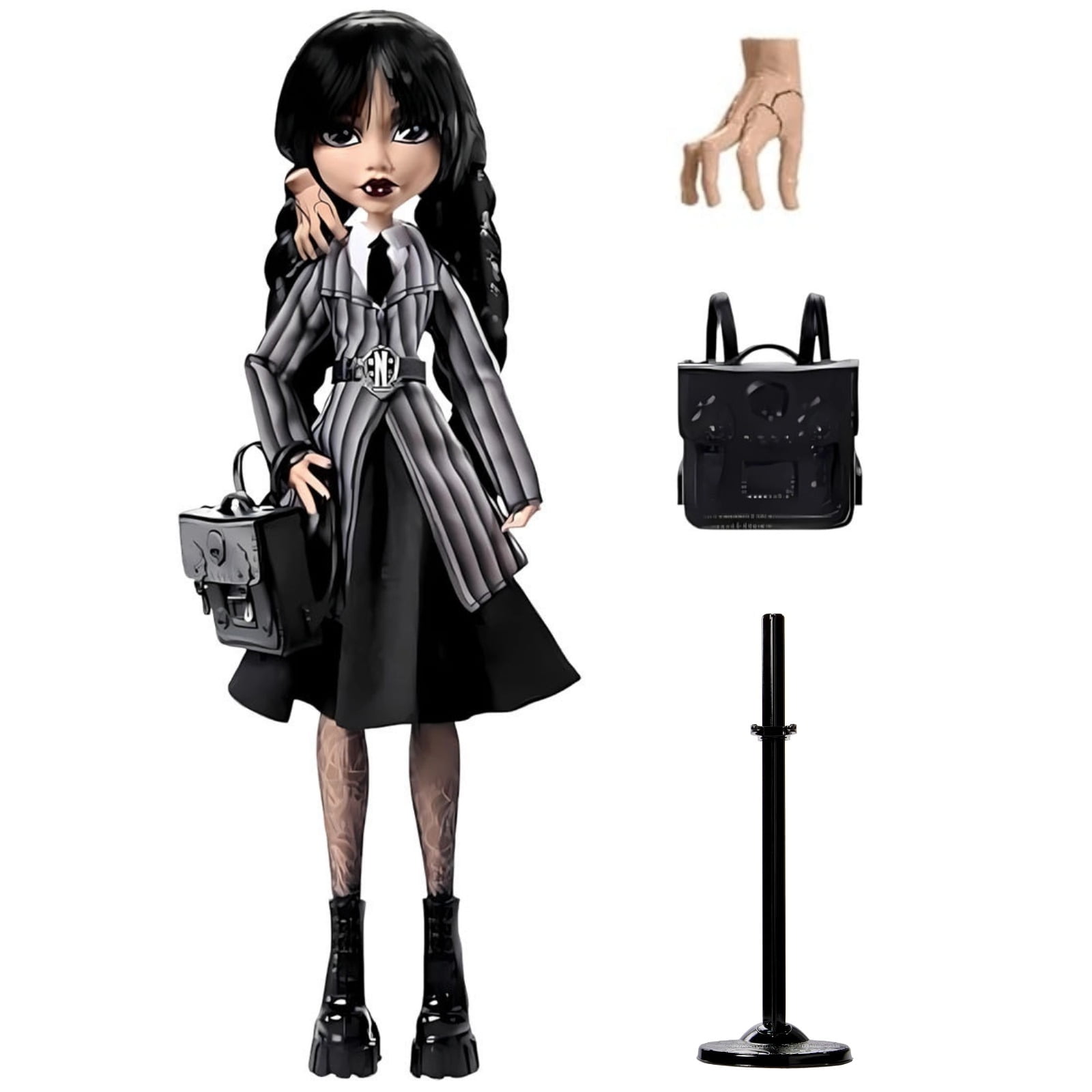 Monster Wednesday Doll and Accessories, Wednesday Addams Collectible in ...