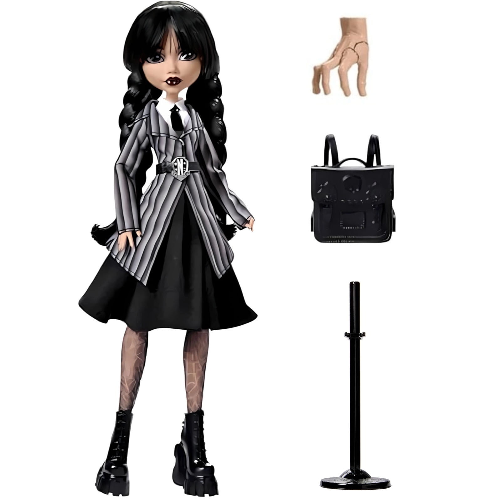 Monster Wednesday Doll and Accessories, Wednesday Addams Collectible in ...