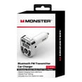 Monster White Bluetooth FM Transmitter Car Charger - Walmart.com