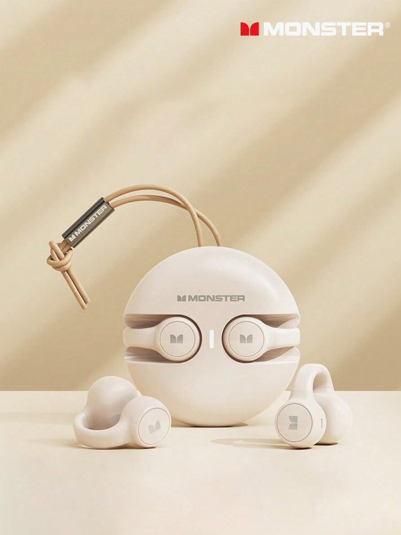 Monster XKT21 Bluetooth headset, ear hook design, with passive noise ...