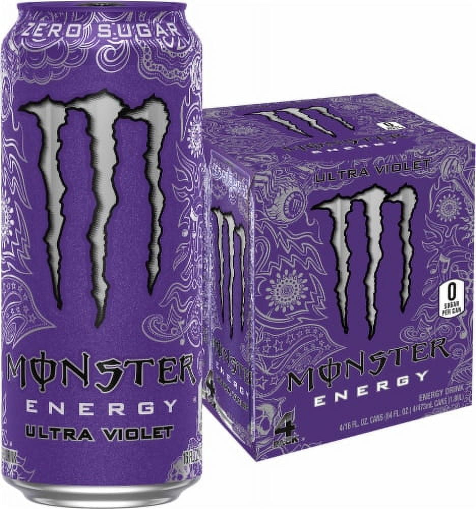 Monster Zero Sugar Ultra Violet Energy Drink Multipack Cans - Walmart.com
