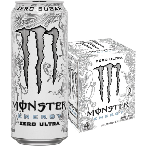 Monster® Zero Sugar Zero Ultra Energy Drink Multipack Cans - Walmart.com