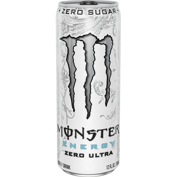 Monster Zero Ultra, Sugar Free Energy Drink, 12 fl oz-Pack Of 2 ...