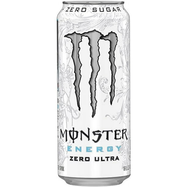 Monster Zero Ultra, Sugar Free Energy Drink, 16 fl oz - Walmart ...