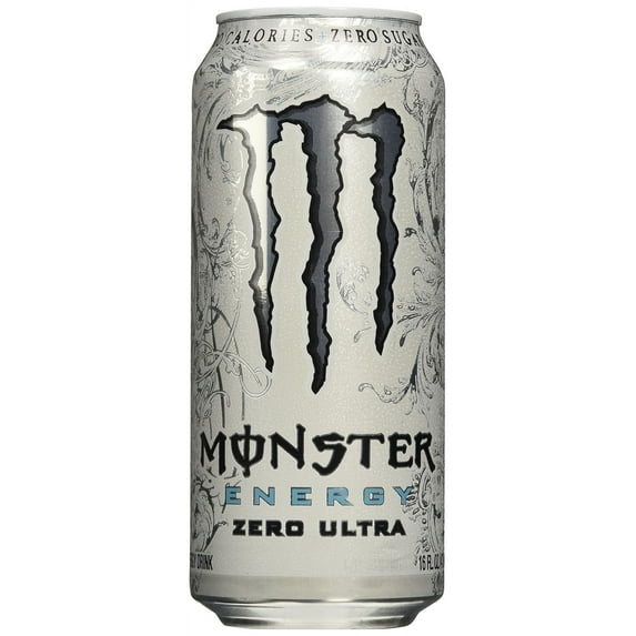 Monster Zero Ultra less sweet, lighter-tasting energy drink, carbonated ...