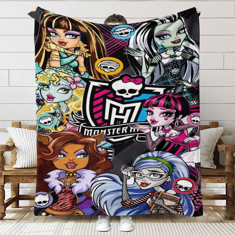 Monster high Throw Blanket Gifts for Fans Lover Girls Boys Women Present Hoodie Him Bed 40"x50 ...