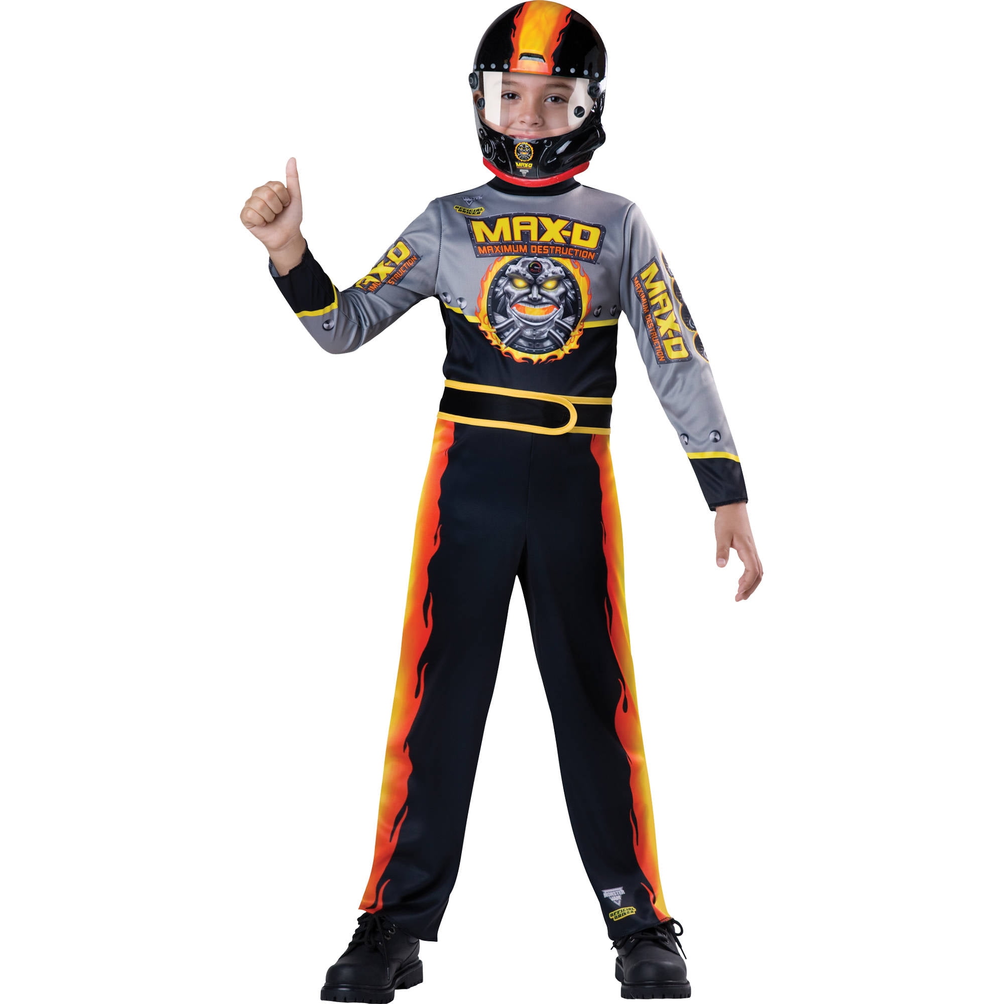 Monster jam max d child halloween costume M (8-10) - Walmart.com